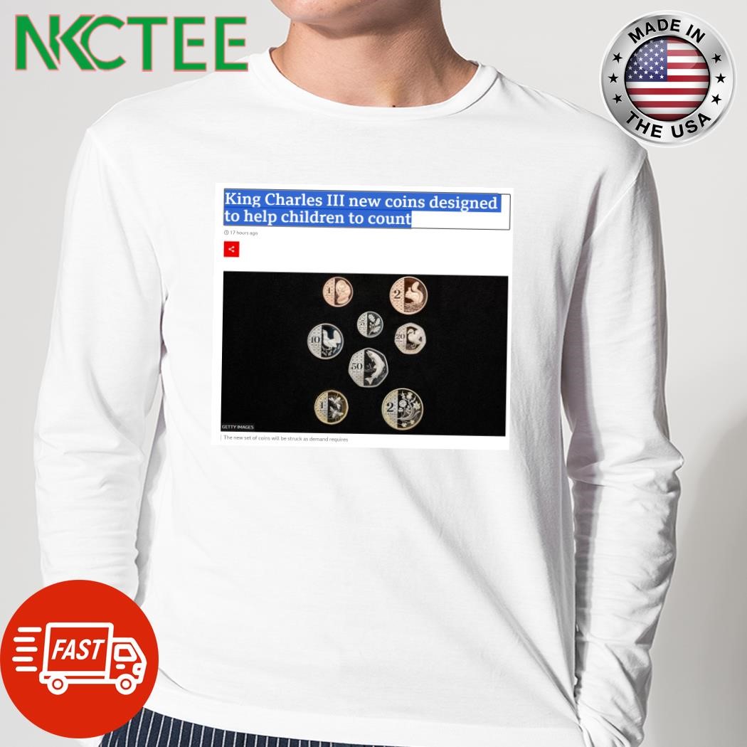 King Charles III new coins designed to help children to count shirt ...