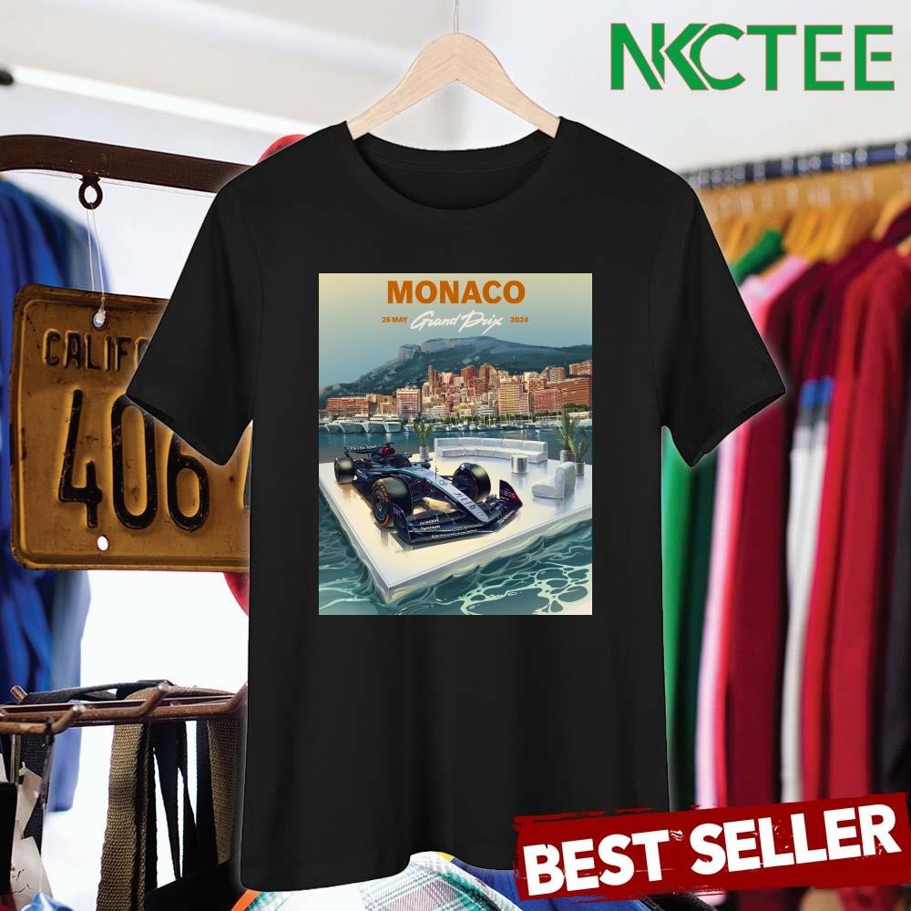 Mercedes' poster for 2024 Monaco Grand Prix shirt, hoodie, sweatshirt, ladies tee and tank top