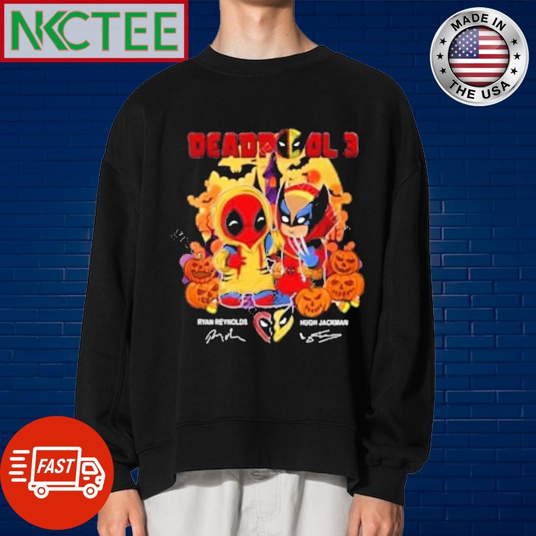Deadpool 3 Deadpool & Wolverine Halloween Signature Shirt, hoodie ...